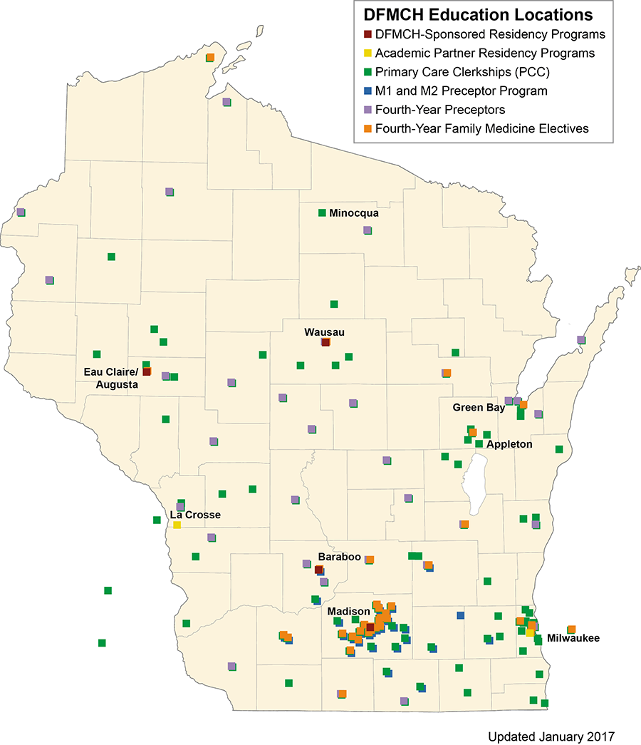 Map_DFM_Ed_FY17sm - UW Family Medicine & Community Health