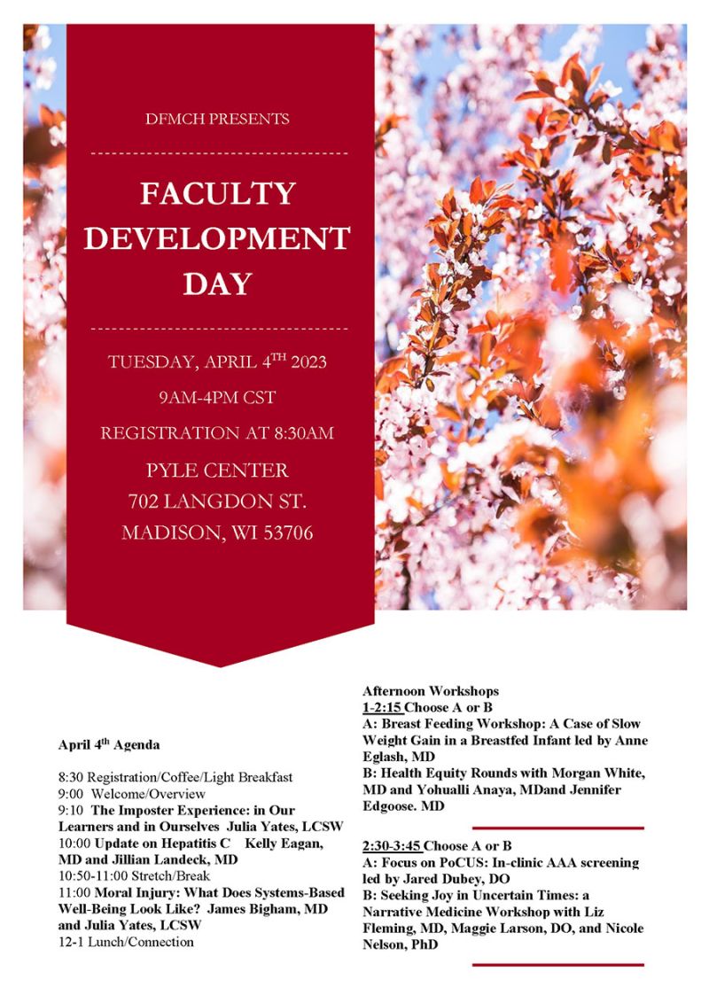 Faculty-Development-Day-Flyer - UW Family Medicine & Community Health